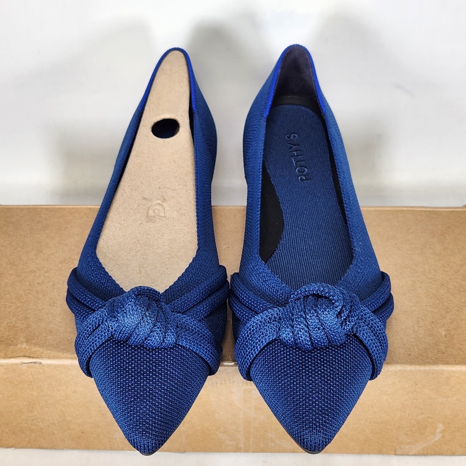 Size 9 - Rothys The Knot Point II - Ocean Blue | eBay