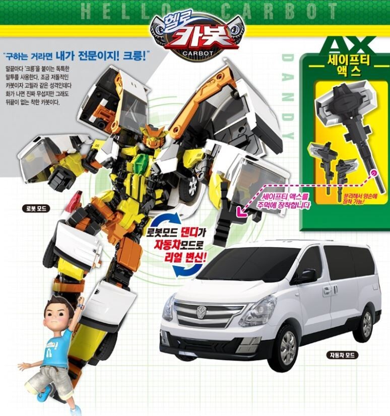 Hello Carbot Starex DANDY White Transforming Robot Car Vehicle Toy ...