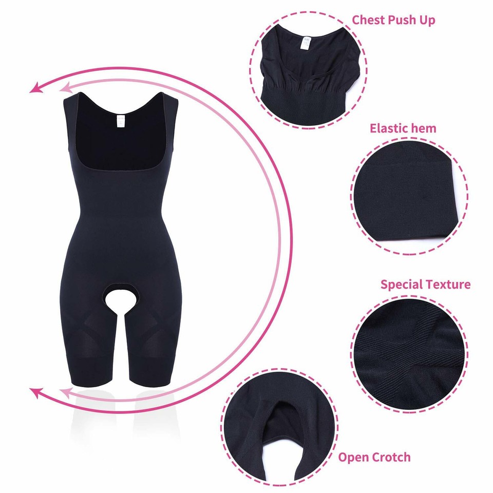 Women's Full Body Shaper Compression Postpartum Shapewear Bodysuit ...