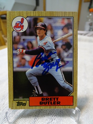 Brett Butler autograph baseball card 1987 Topps #723 | eBay