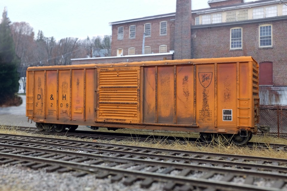 Custom weathered HO Exactrail PS 5344 box car Delaware & Hudson | eBay