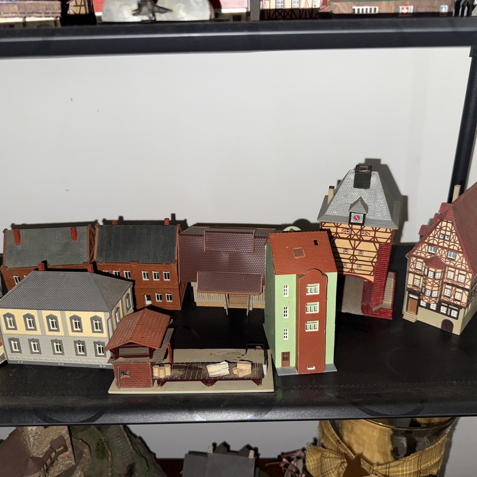 Vintage Handmade Buildings and Tunnels In A City for Model Train ...