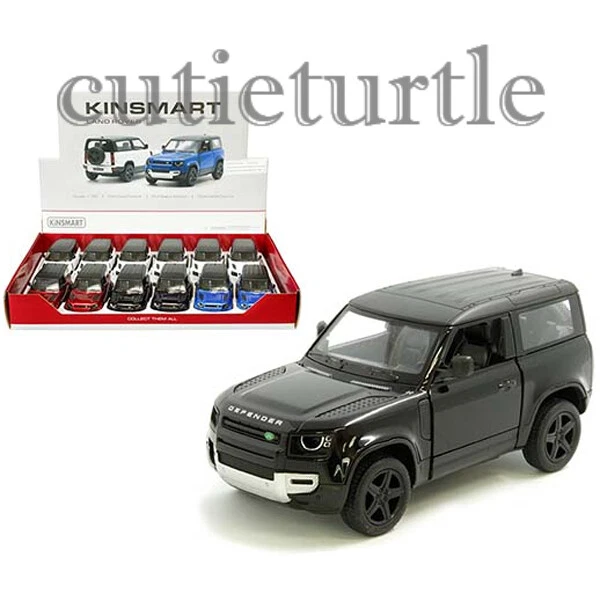 Land Rover Defender 90, White Kinsmart 5428D 1/36 Scale