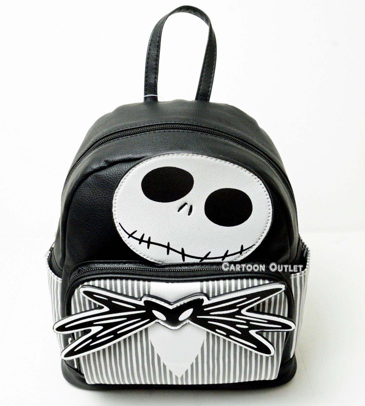 Disney Purse Jack Skellington Backpack Carry All Travel Bag Small 10" B ...