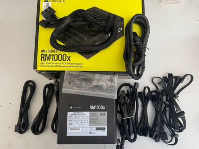 CORSAIR RM1000x Fully Modular ATX Power Supply 80 PLUS Gold, Low-Noise ...