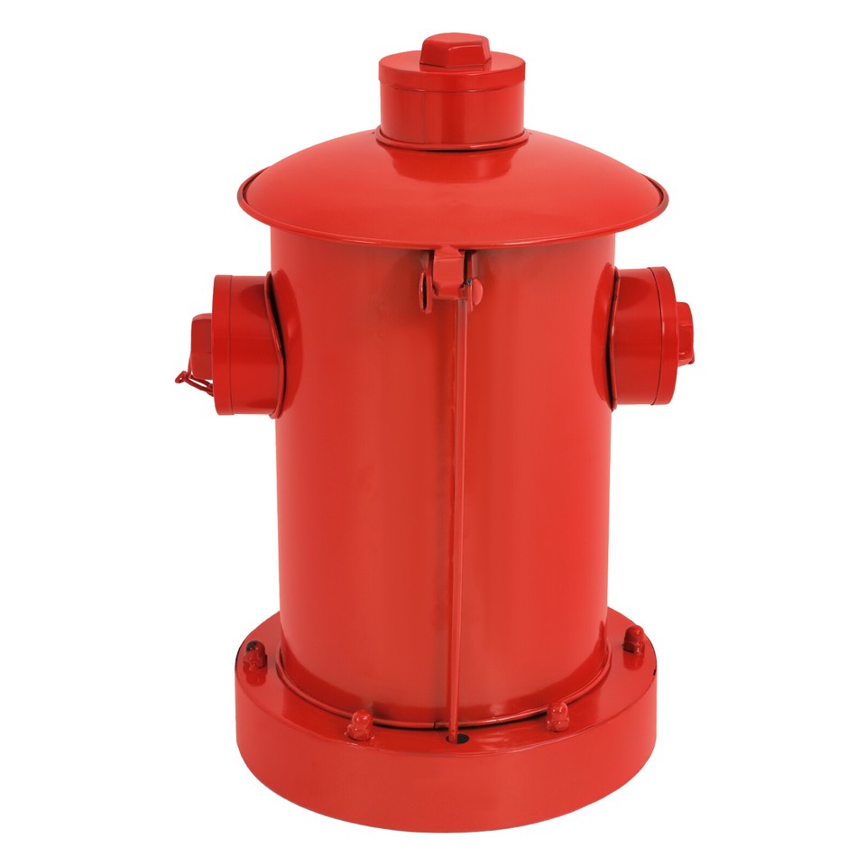 Retro Red Fire Hydrant Trash Can Pedal Trash Can Indoor Outdoor Waste ...