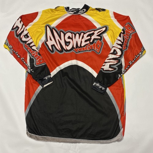 Vintage 90s Answer Racing Power Print Motocross Jersey Men's Medium USA ...