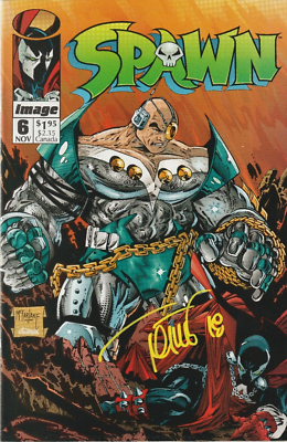 SPAWN #6 COMIC SIGNED TONY TWIST MCFARLANE 1992 AUTOGRAPHED A BECKETT ...