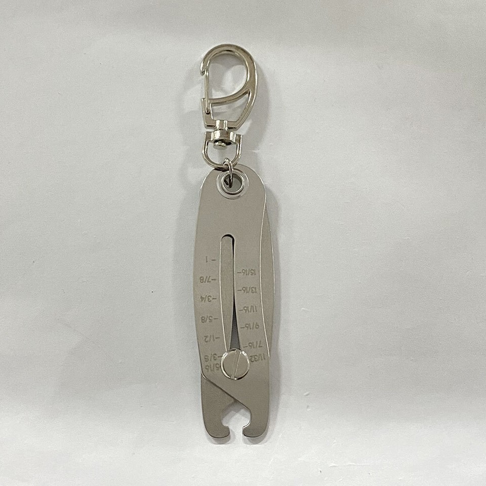 Nut and Bolt Thread Checker Bolt Size Finder Keychain AN | eBay