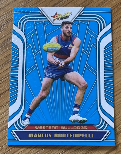 2022 AFL Select Footy Stars Fractured Blue Card Marcus Bontempelli #114 ...