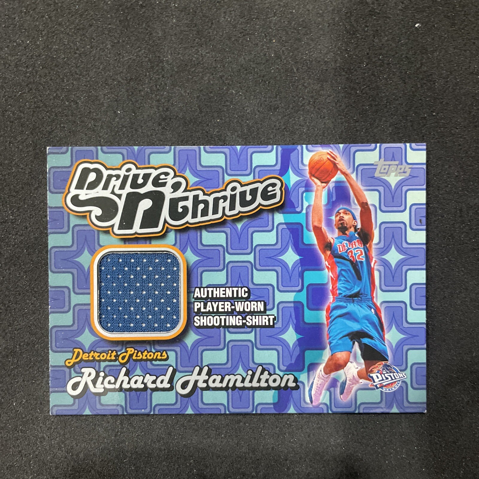 2004-05 Topps Richard Hamilton Drive-n-Thrive Authentic Player Worn DT ...