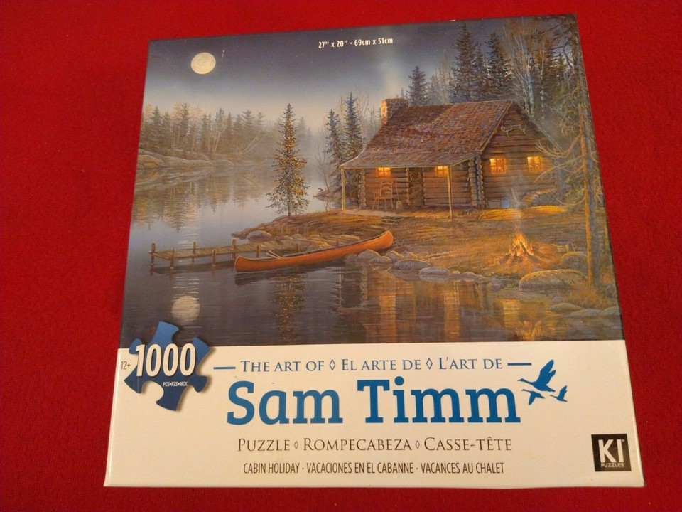 Cabin Holiday Sam Timm Art 1000 Pc JIGSAW PUZZLE Wild Things Series | eBay