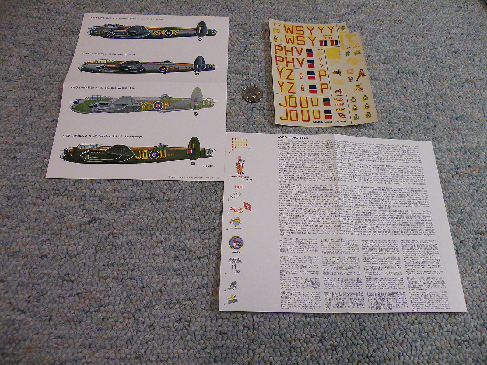 Esci decals 1/72 Avro Lancaster variants - partial F91 | eBay