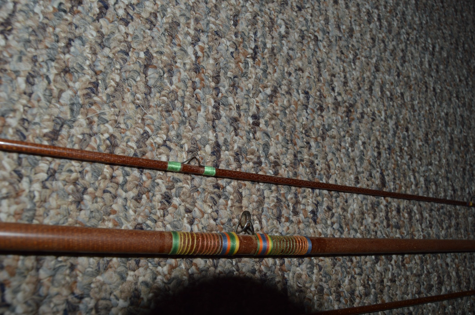 (2) Vintage Wright & McGill fiberglass fly rod "3A" 8' 6" | eBay