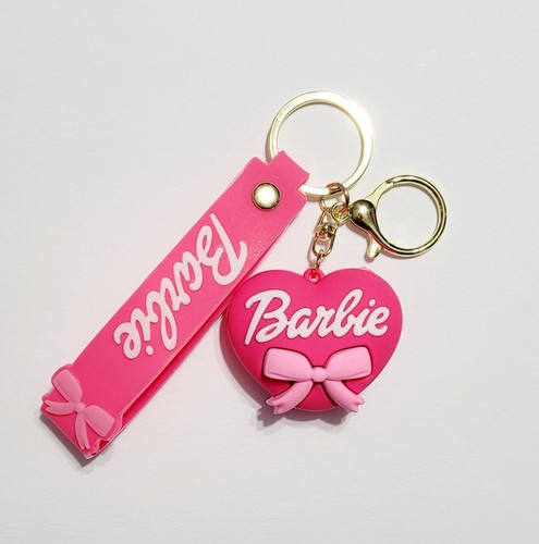 Cute Barbie Keychain with backpack ring and rubber strap | eBay