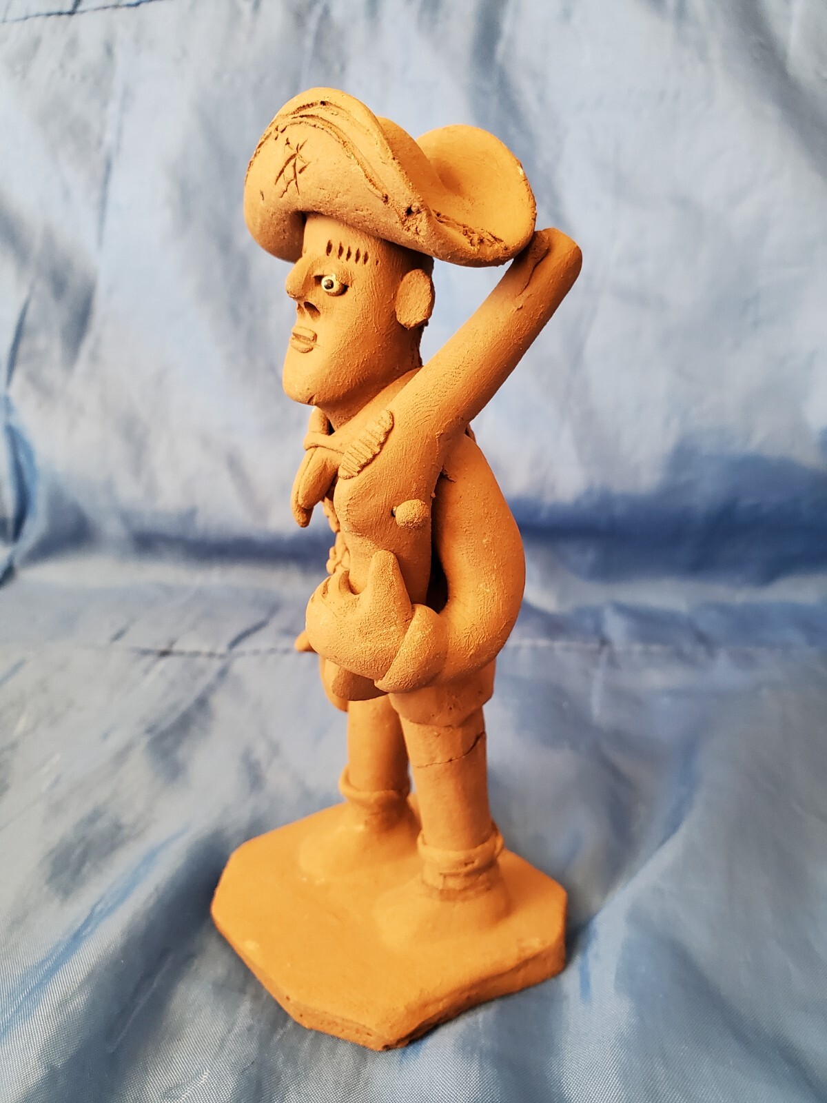 Jose Ze Caboclo - Hand Crafted Brazilian Clay Bandito Figurine, 5.5 ...