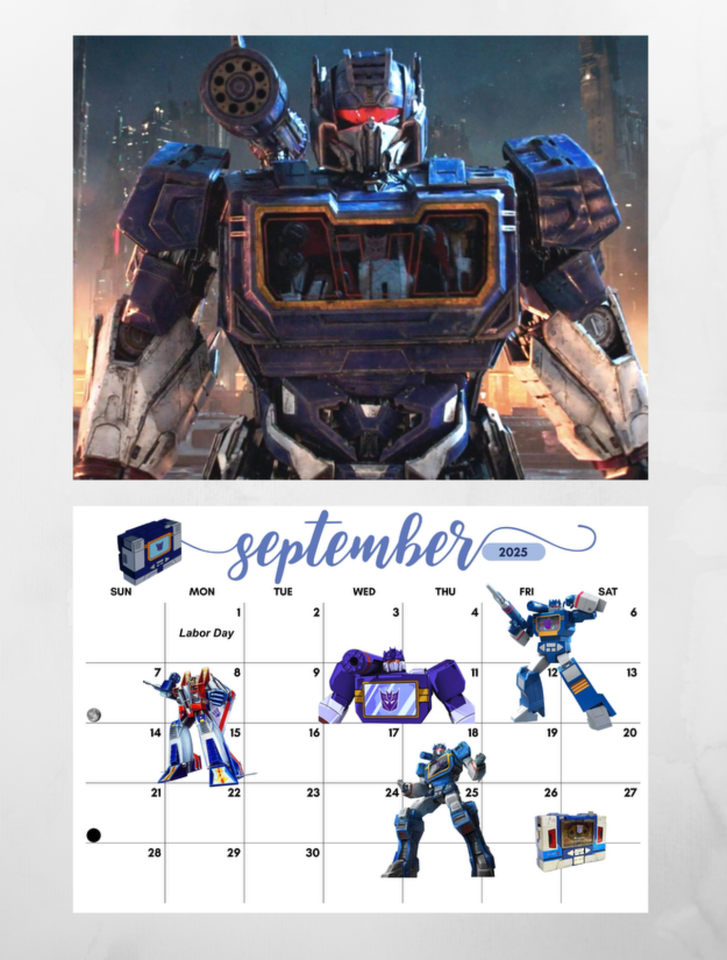 Transformers G1 Wall Calendar 2026 | eBay