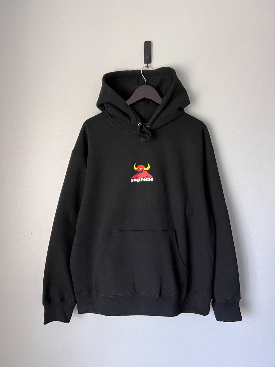Supreme Toy Machine Hooded Sweatshirt - Size Large - Black Supreme Toy Machine Hooded Sweatshirt - Size Large - Black