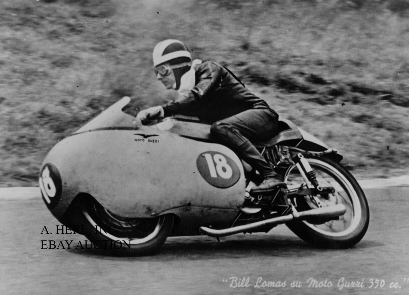 Moto Guzzi 350 dohc racer world champion Bill Lomas - 1956 - motorcycle ...