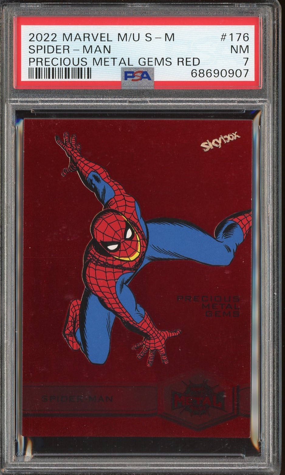 20222 Marvel Precious Metal Gems PMG RED Spider-man PSA 7 | eBay