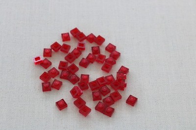 Lego 50 x Plaque Plate 1x1 Trans Red Lot 0566 | eBay