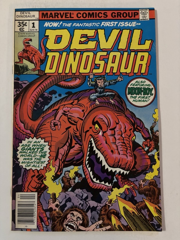 Devil Dinosaur #1 1st Appearance Moon Boy 1978 Bronze Age Marvel Comics ...