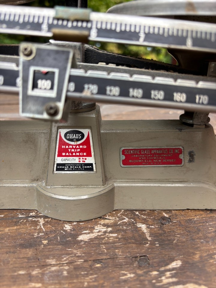Vintage OHAUS Harvard Trip Balance Scale 2kg-5lb USA | eBay