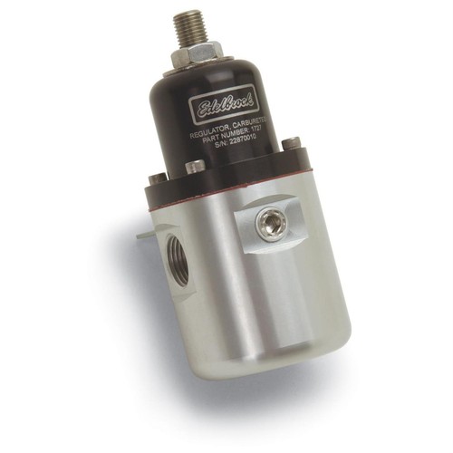 Edelbrock 174053 Fuel Pressure Regulator, Carbureted, 5-10psi., Black ...