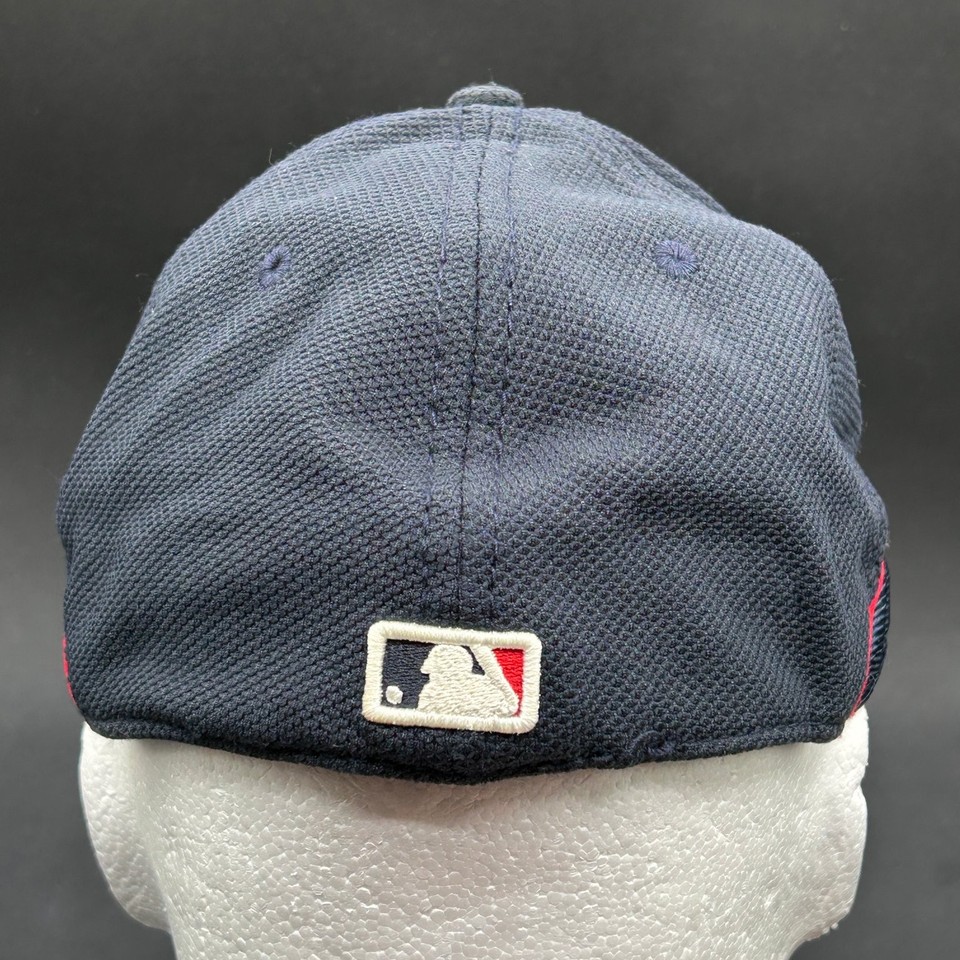 Atlanta Braves Hat New Era Official MLB Practice Cap M/L Navy Red | eBay