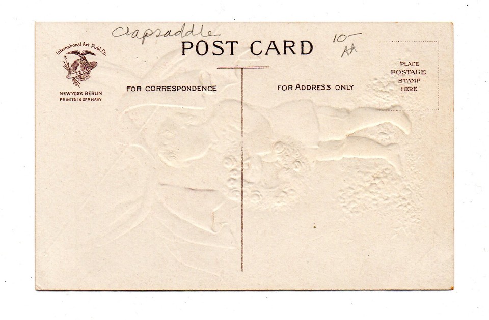 CLAPSADDLE EMBOSSED MEMORIAL DAY PC, BOY, FLAGS, WREATHE, INT'L ART PUB ...