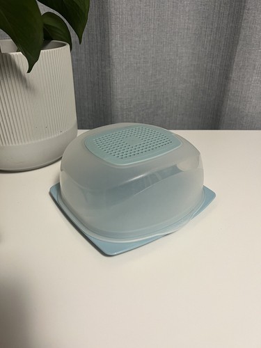 💙 TUPPERWARE - Cheese Smart Keeper - Blue Clear - Only Used Once EUC ...