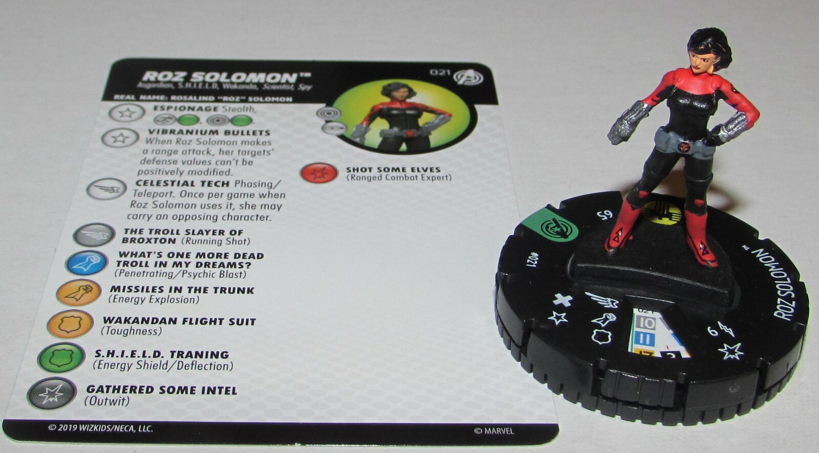 ROZ SOLOMON 021 Captain America and the Avengers Marvel Heroclix | eBay