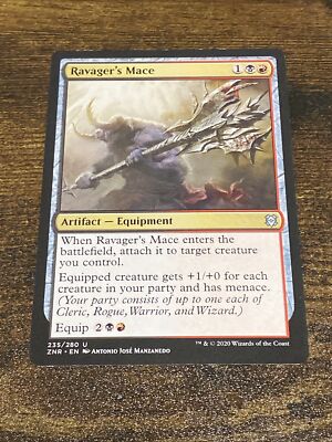 Ravager's Mace Zendikar Rising 235/280 MTG Magic The Gathering D5945 ...