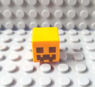 LEGO Orange Minecraft Pumpkin Head Brick Piece | eBay