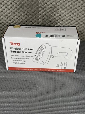 Tera 5100 Wireless 1D Laser Barcode Scanner with Battery Level ...