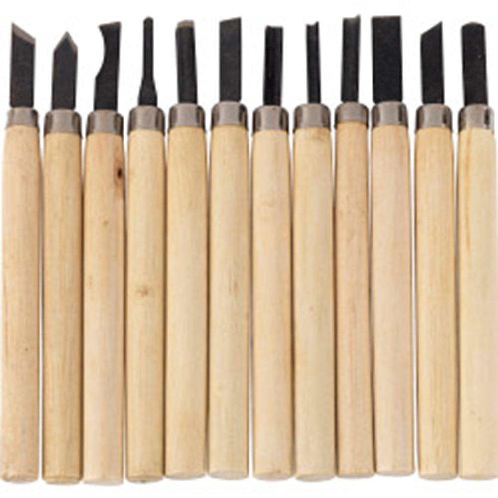 SupaTool 12 Piece Sculptur's Chisel Set - For Hobby Craft Woodworking ...