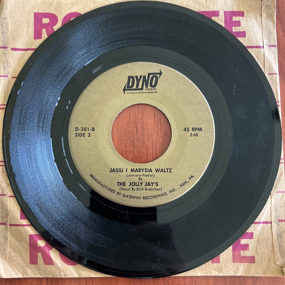 45 RPM final, the Jolly Jays, yellow submarine polka/Jasiu I Marysia ...