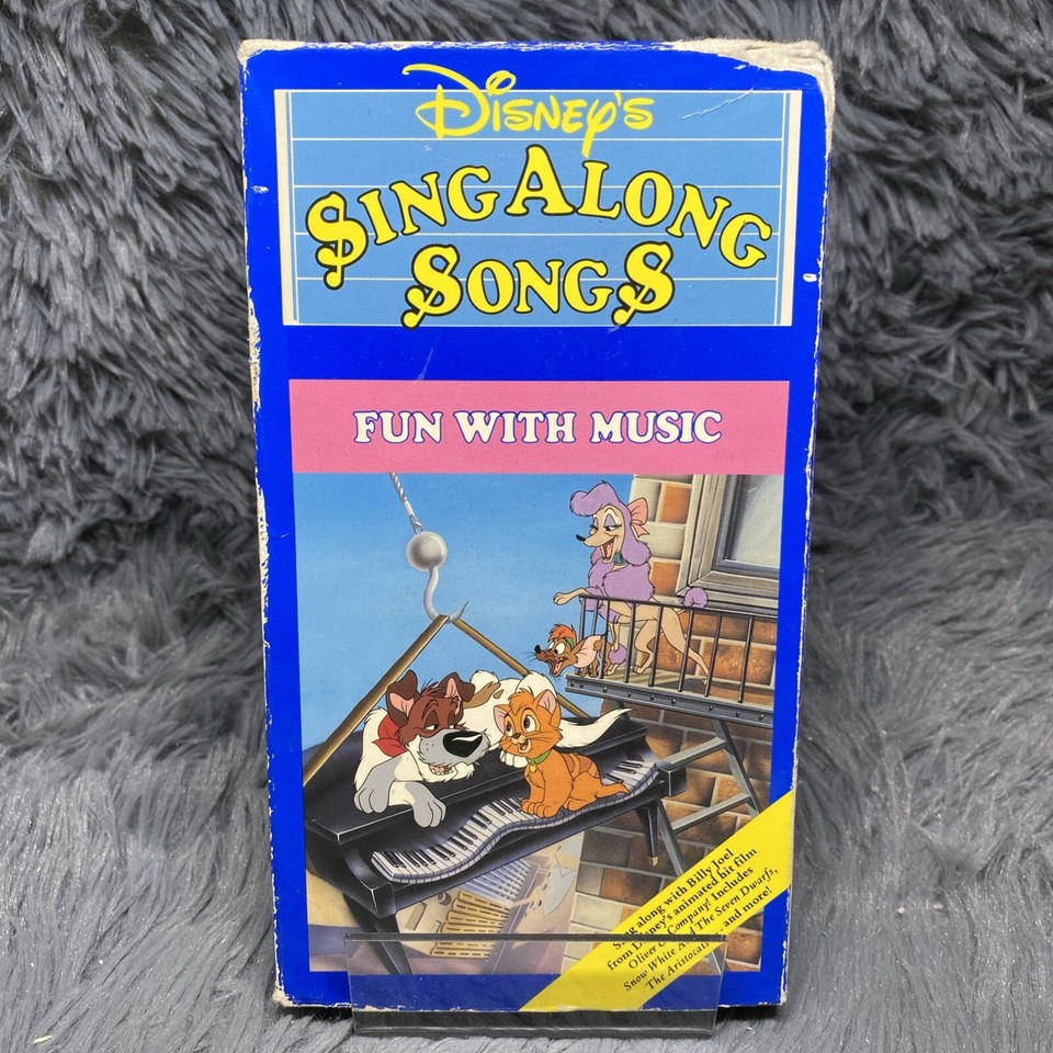 Disneys Sing Along Songs - Fun With Music VHS Tape 1989 Classic Kids ...
