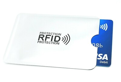 Contactless Block Anti theft RFID Wallet Debit Credit Card Protection ...