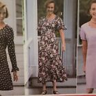 DRESS Robe long short adjustable style P 12 14 16 SIMPLICITY Sewing ...