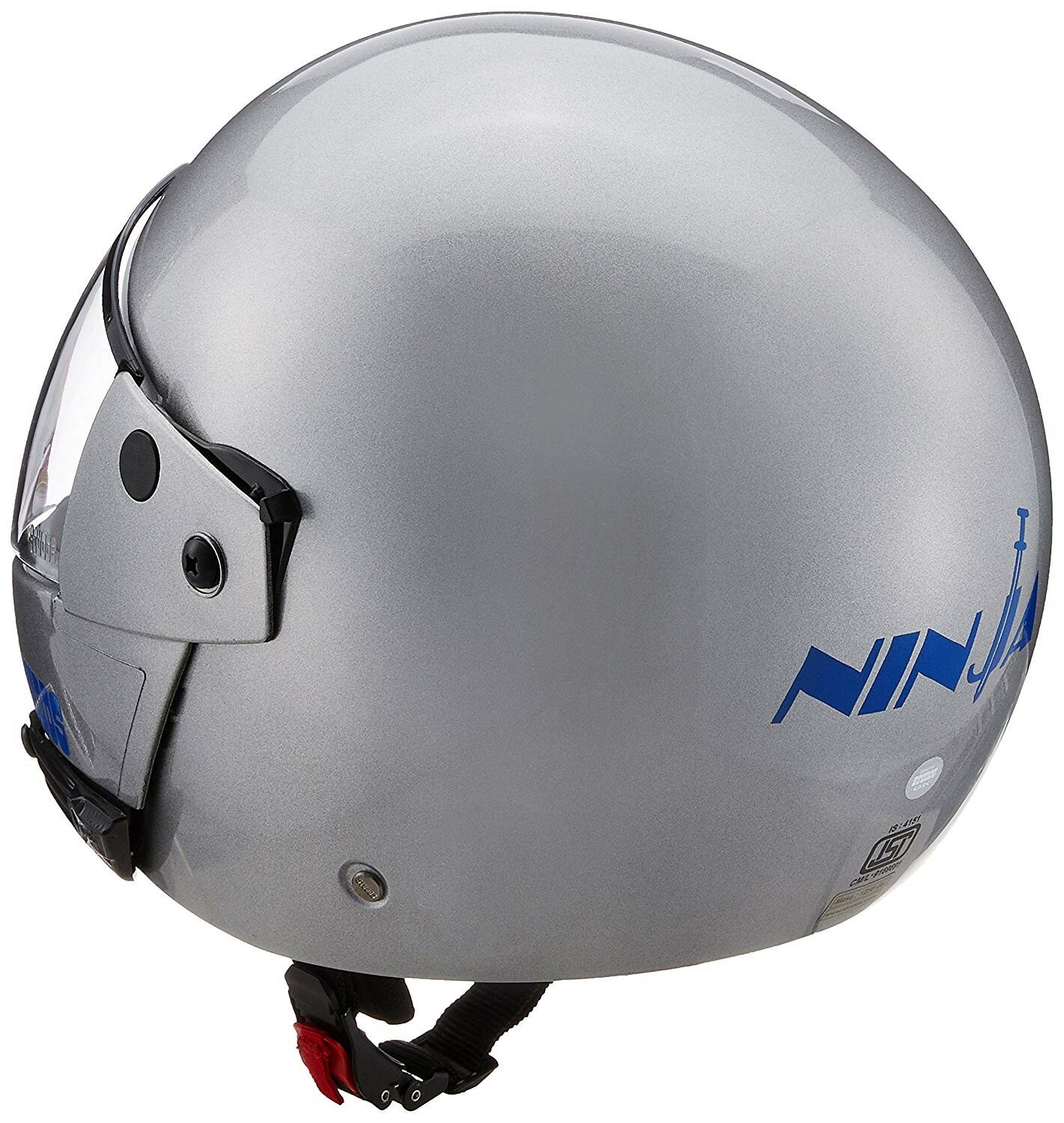 Studds Full Face Helmet Ninja Pastel Plain Silver Grey L Size ECs | eBay