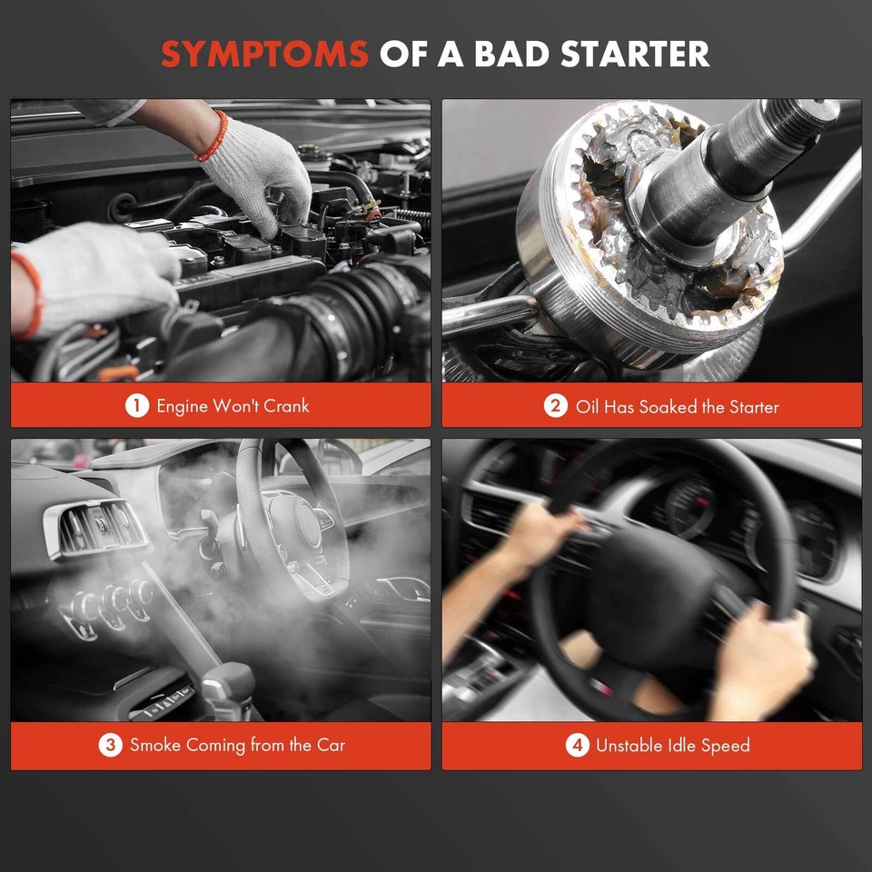 Starter Motor for Chevrolet Silverado 1500 Express 1500 Tahoe GMC 1.5kW ...