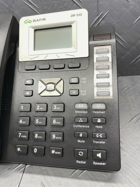 Zultys Zip 33g Gigabit VoIP IP Business Phone Yealink for sale online ...