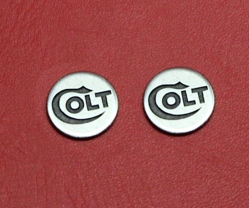 Colt 1/2" Grip Medallions 1 pair | eBay