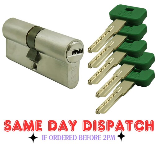 Euro Lock Cylinder, Euro Door Barrel High Security Lock with Five Keys ...