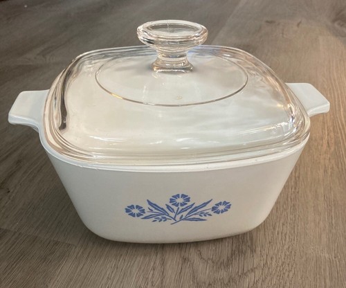 Vintage Pyrex Corning ware casserole baking dish Set Of 2 Dishes with ...