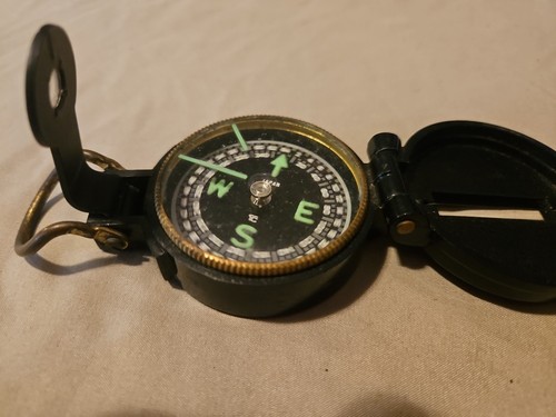 Vintage Academy Engineer Lensatic Compass Japan Nesco | eBay