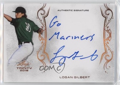 2018 Leaf Trinity Signatures Logan Gilbert #A-LG1 Auto | eBay