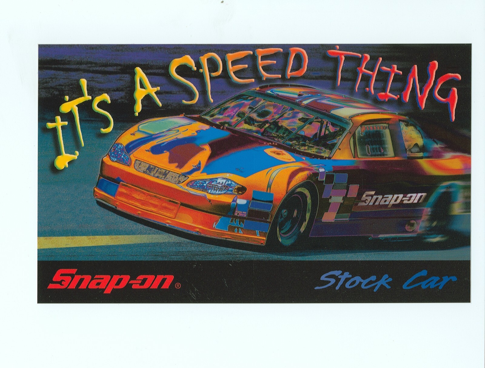 "NEW" Vintage Snap-on Tools Racing Tool Box Sticker Decal Man Cave ...