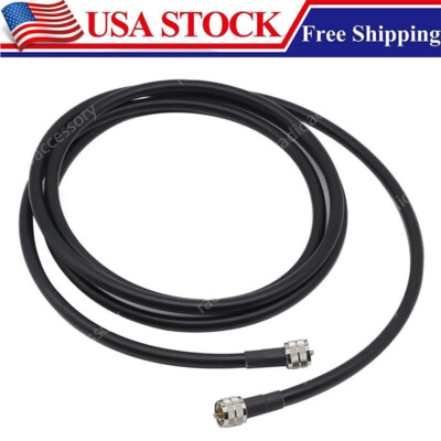 10ft RG-213/U RG213 Coaxial Cable PL-259 UHF Male to Male CB Ham Radio ...